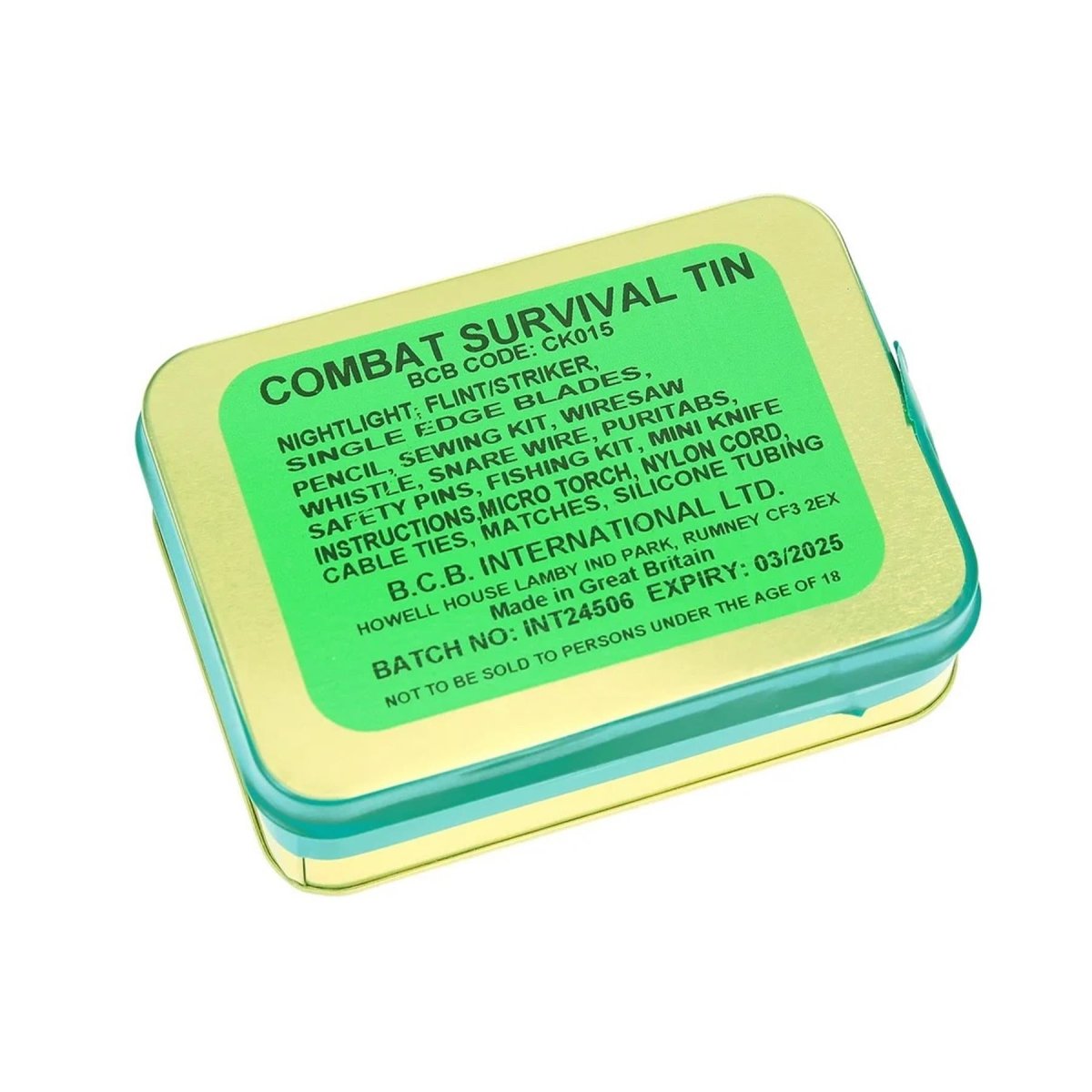 BCB Combat Survival Tin essentials rescue survival emergency kit ...