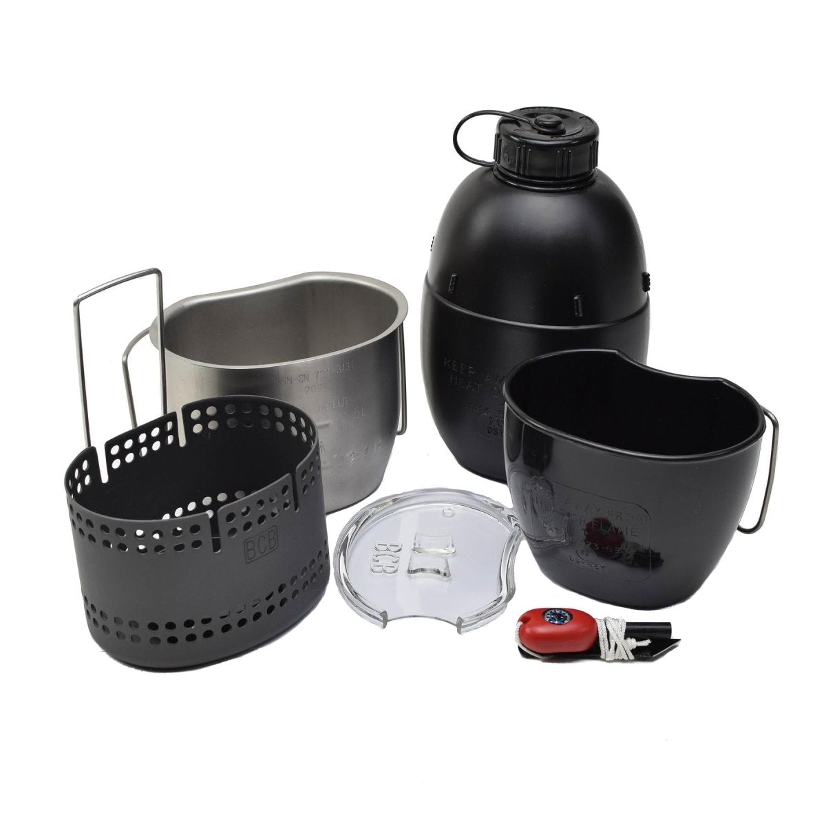 Compact camping cooking set BCB Dragon system canteen mug crusader ...