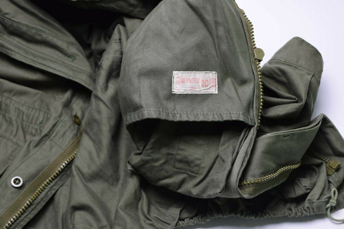 Original Belgian army field jacket M64 waterproof military parka OD ...