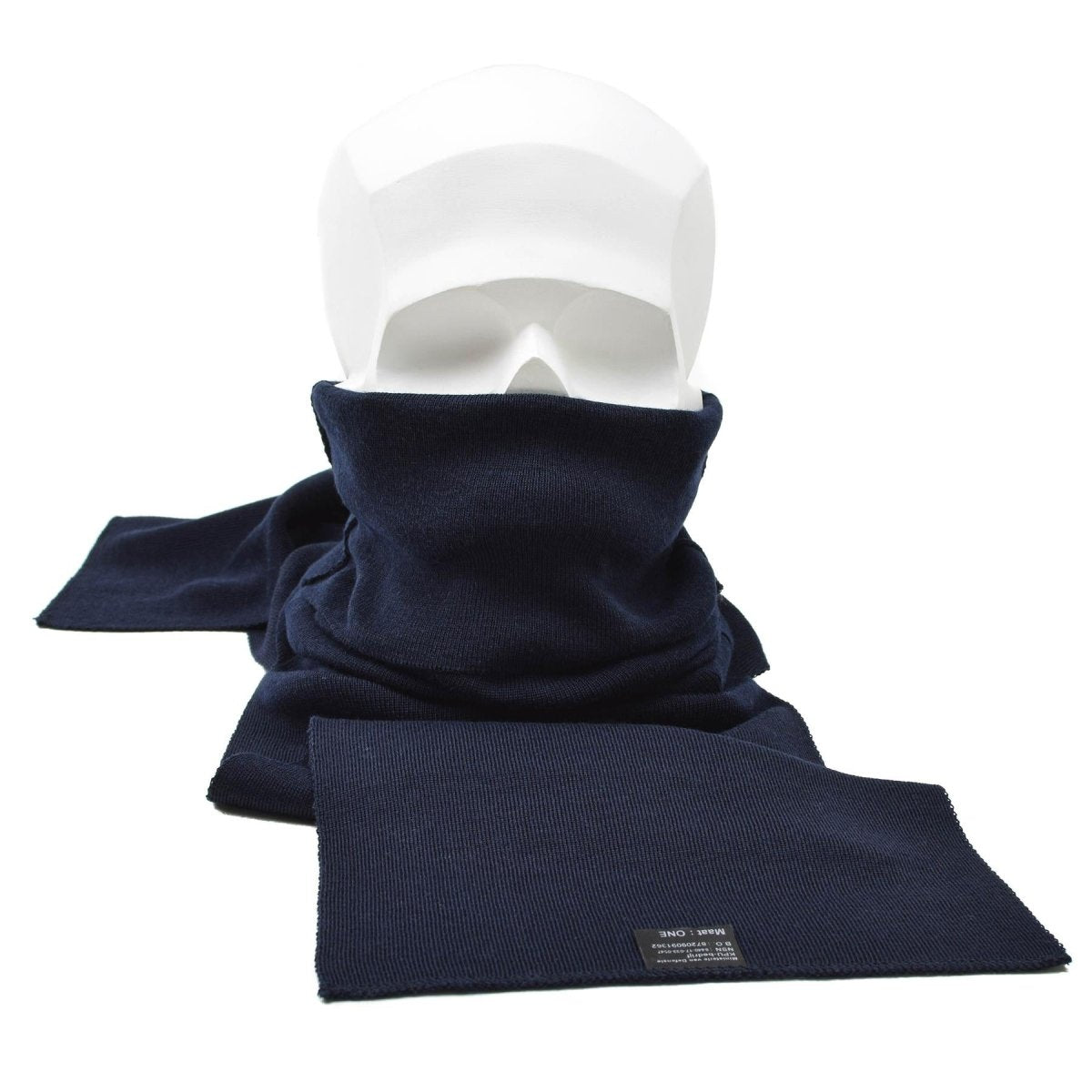 Authentic Dutch military winter scarf neck tube blue