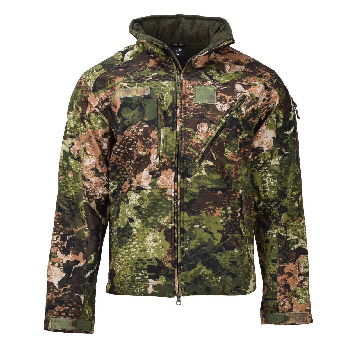 Tactical softshell jacket MIL-TEC army jacket fleece waterproof hooded ...